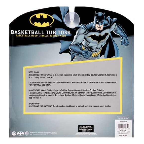 DC Comics | Bath, Skin & Hair | Dc Comics Batman 5piece Basketball Tub ...